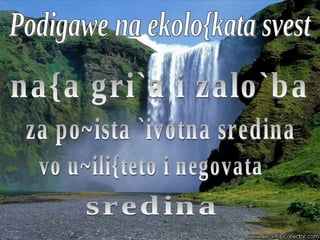 Ekoloska sekcija | PPT