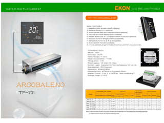 Ekon fcu thermostat catalog | PDF