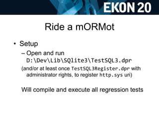 Ekon20 mORMot WorkShop Delphi | PPT