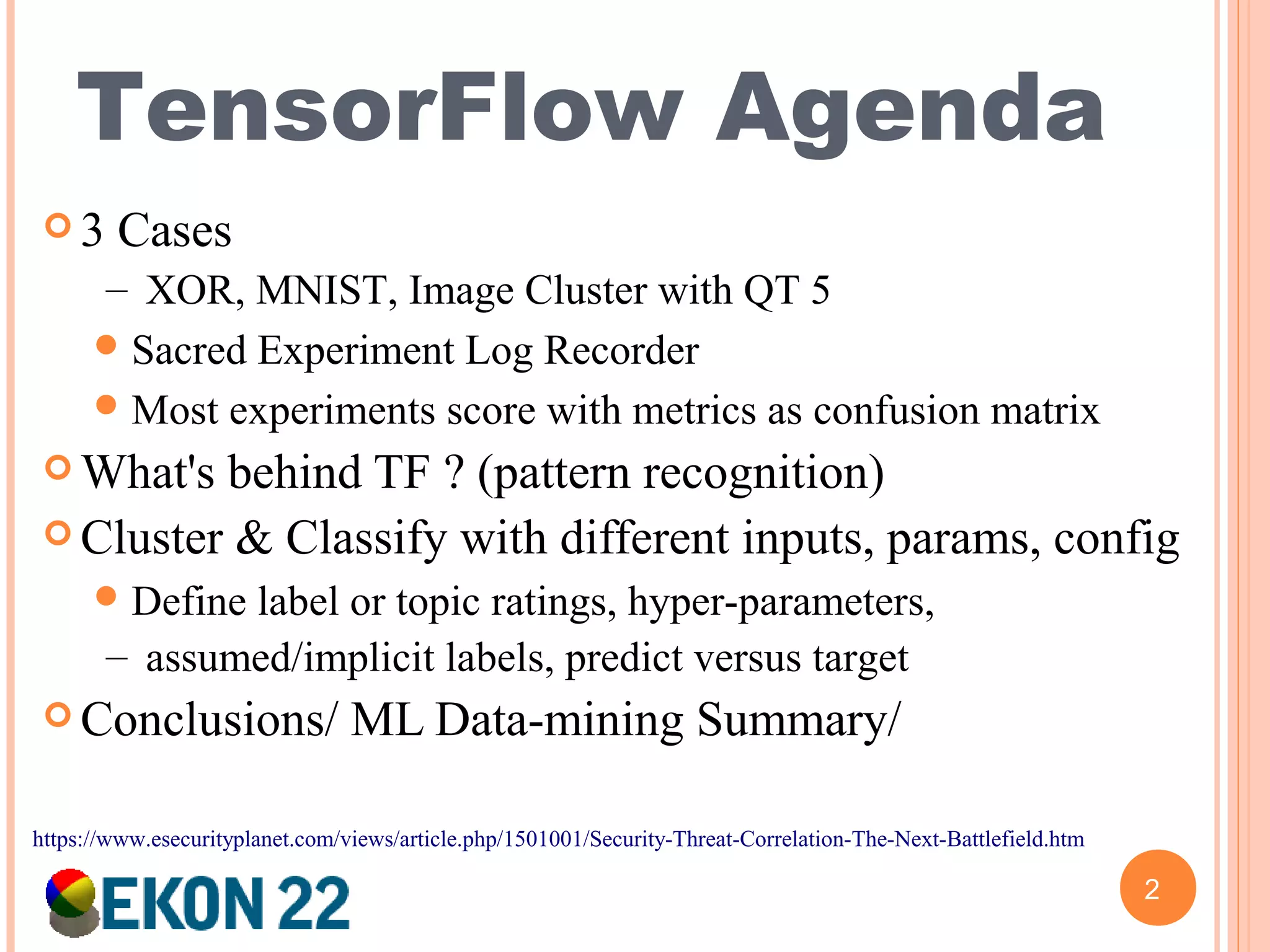 Ekon22 tensorflow machinelearning2 | PPT