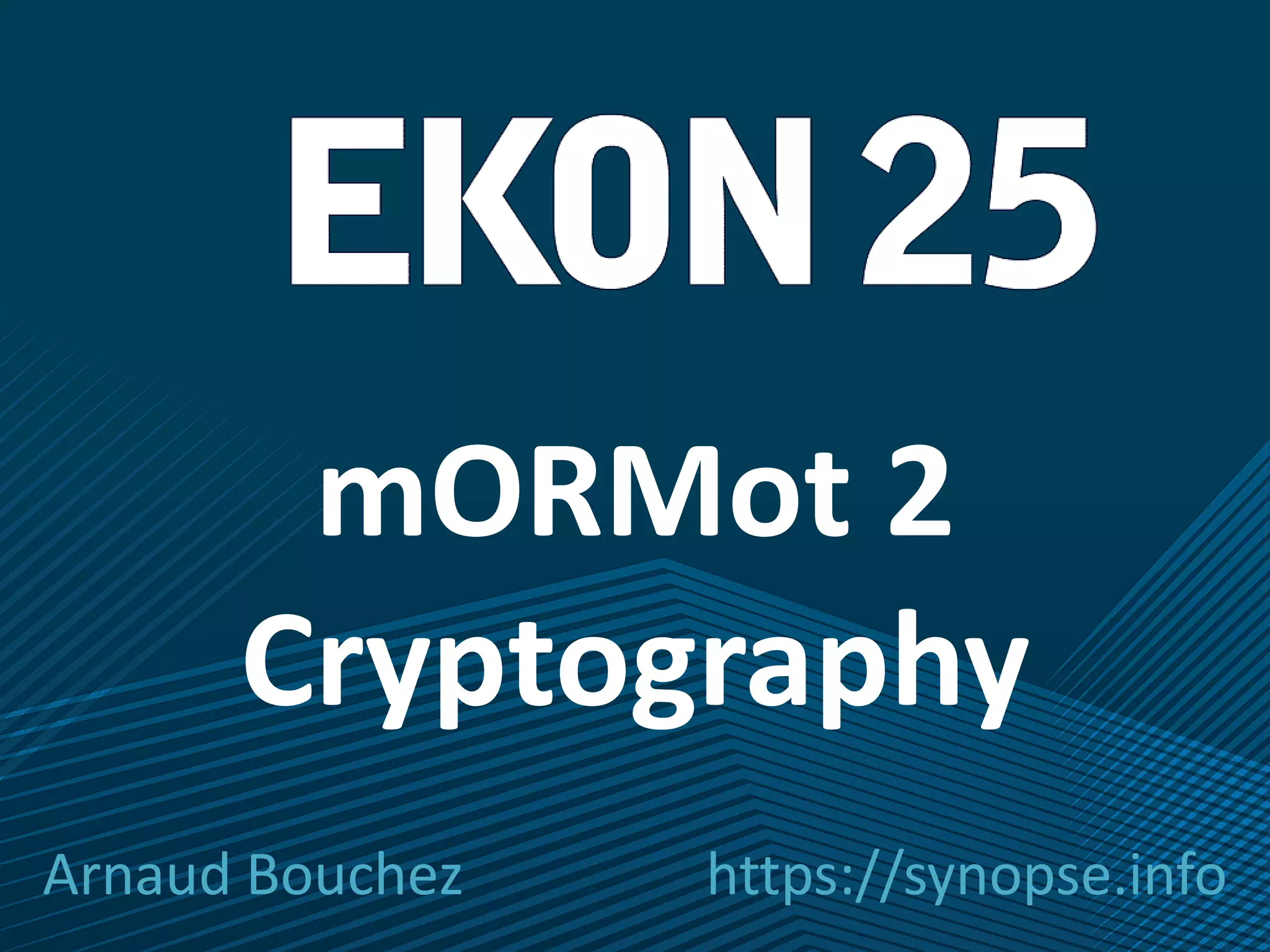 Ekon25 mORMot 2 Cryptography | PDF