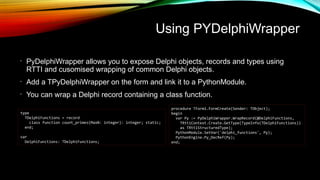 EKON 25 Python4Delphi_mX4 | PPT
