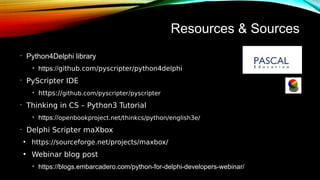 EKON 25 Python4Delphi_mX4 | PPT