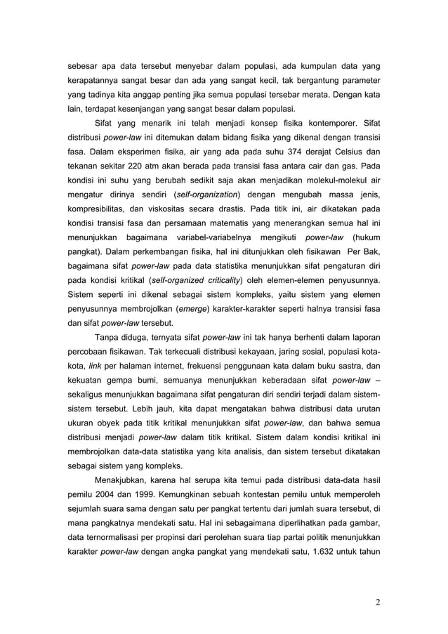 Ekonofisika 05 pemilu 2004 | PDF