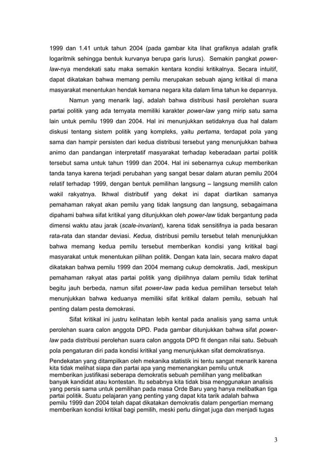 Ekonofisika 05 pemilu 2004 | PDF