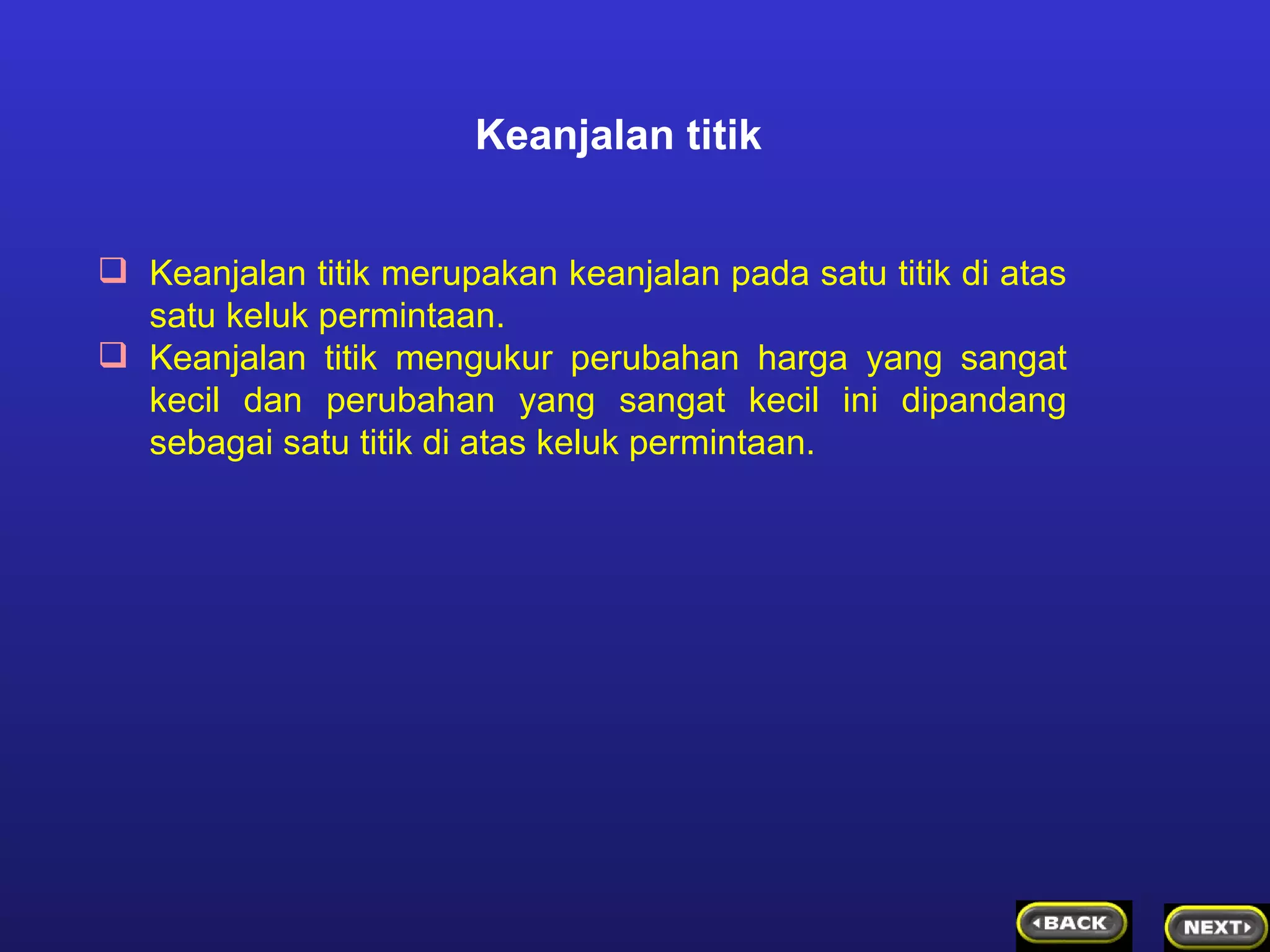 keanjalan permintaan dan penawaran | PPT