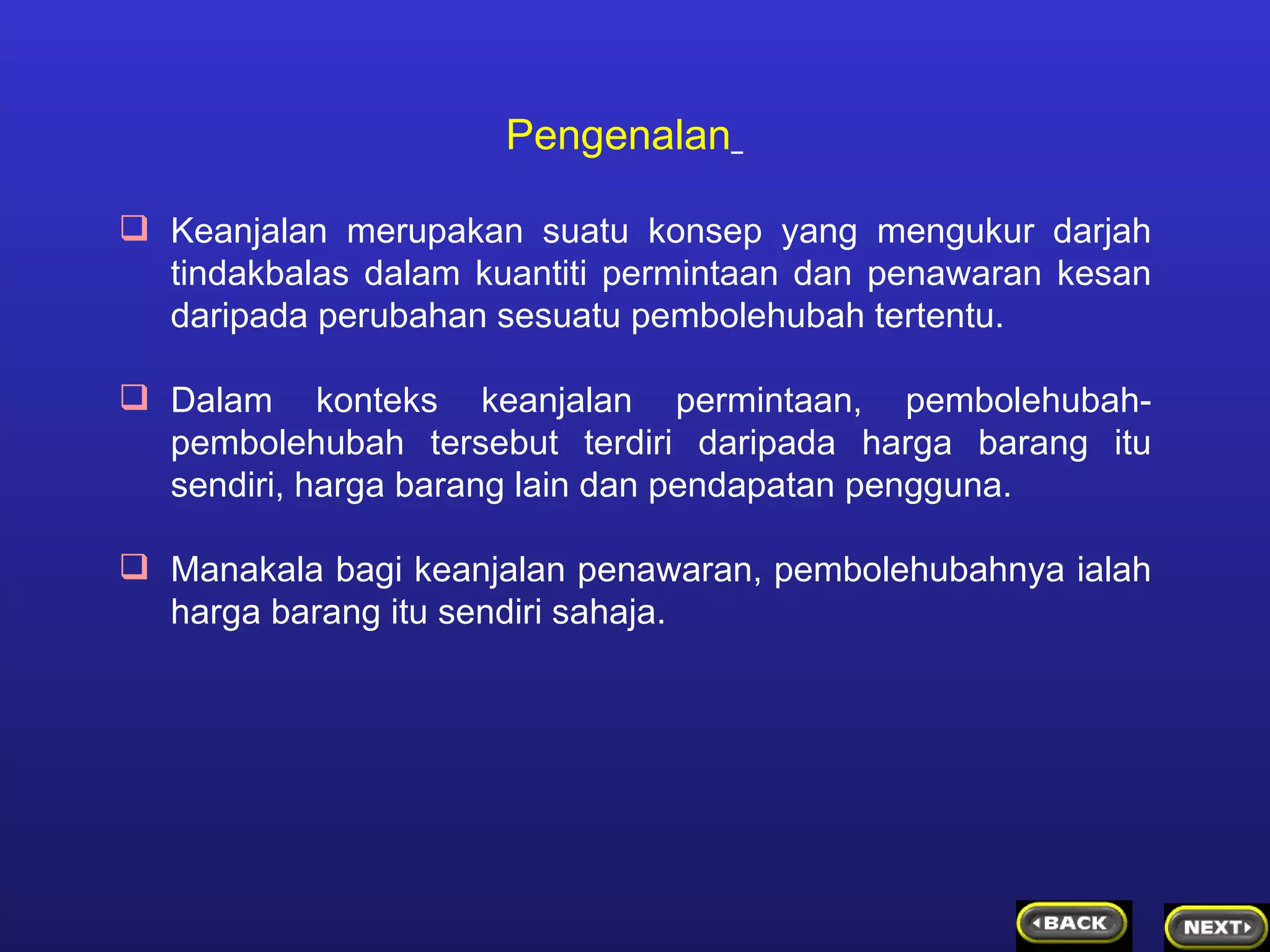 keanjalan permintaan dan penawaran | PPT