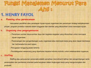 Ekonomi Arti management menurut para ahli | PPTX