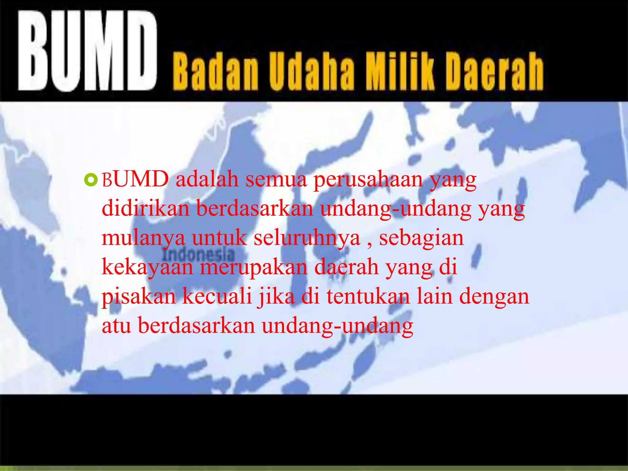 Ekonomi tentang BUMD | PPT