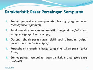 Ekonomi mikro 7-struktur-dan-tipe-pasar1 | PPT