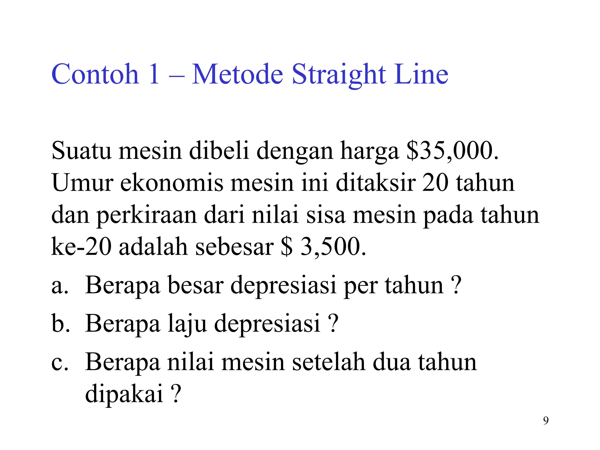 Ekonomi-Teknik-materi-depresiasi-pada konstruksi | PPT