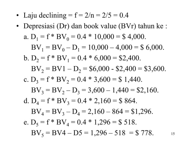 Ekonomi-Teknik-materi-depresiasi-pada konstruksi | PPT