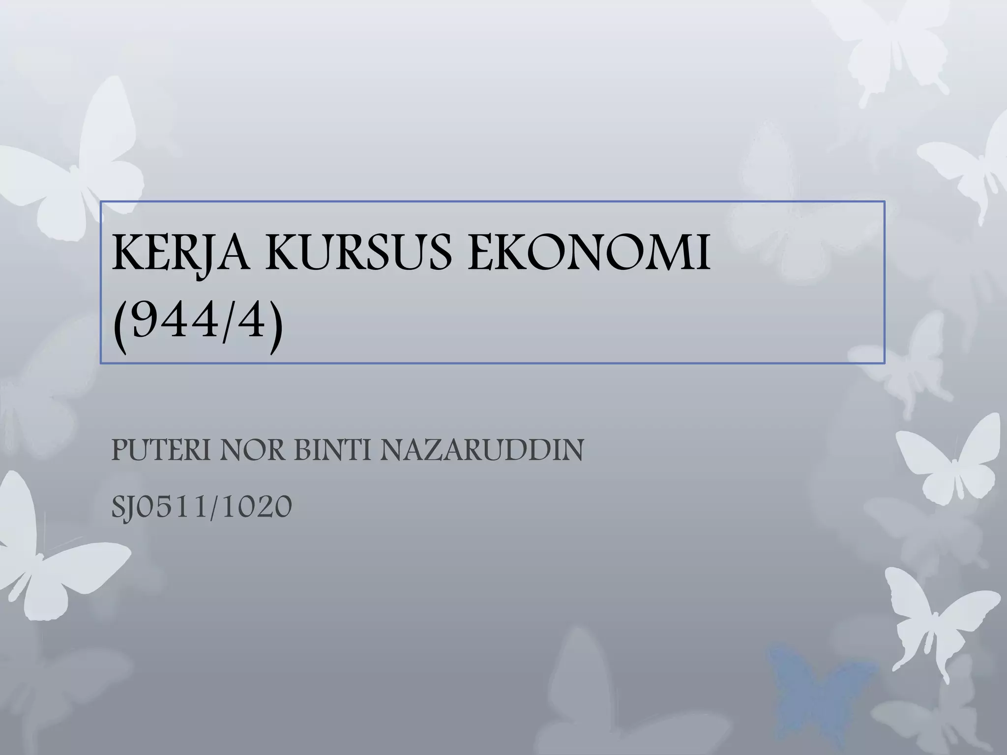 EKONOMI 944/4 - IMBANGAN AKAUN SEMASA DI MALAYSIA DARI TAHUN 2005 HINGGA TAHUN 2012 | PPTX
