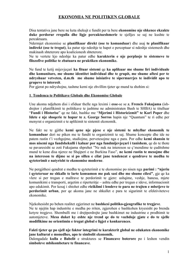 Ekonomia ne-politiken-global | PDF