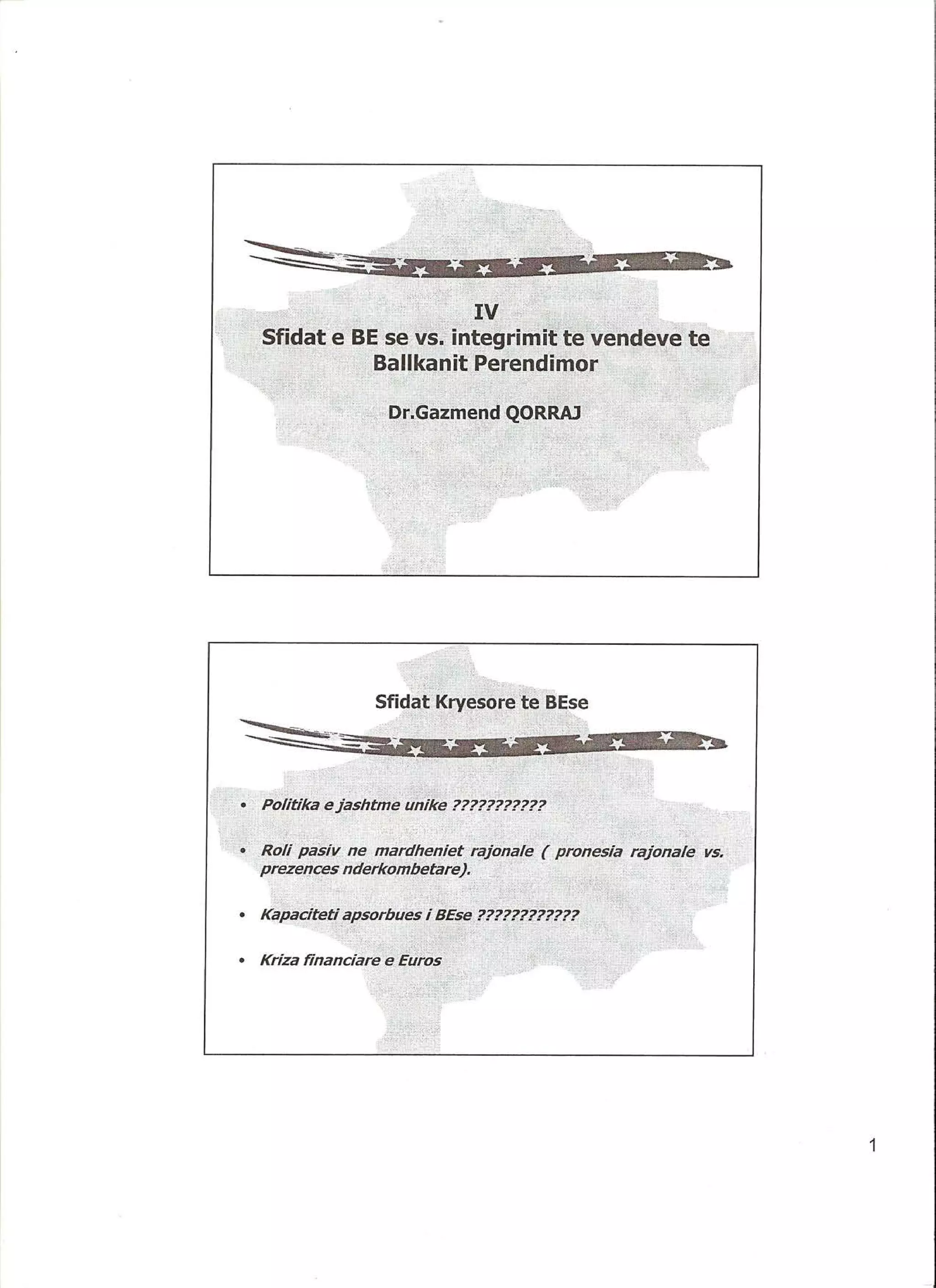 Ekonomia e Kosovës dhe BE-së - Dr. Gazmend Qorraj (Sllajdet e ...