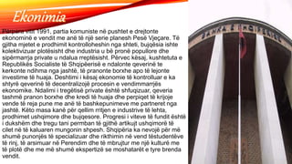 economy in albanian | PPTX