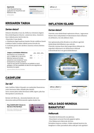 Ekonomia eta jolasak | PDF