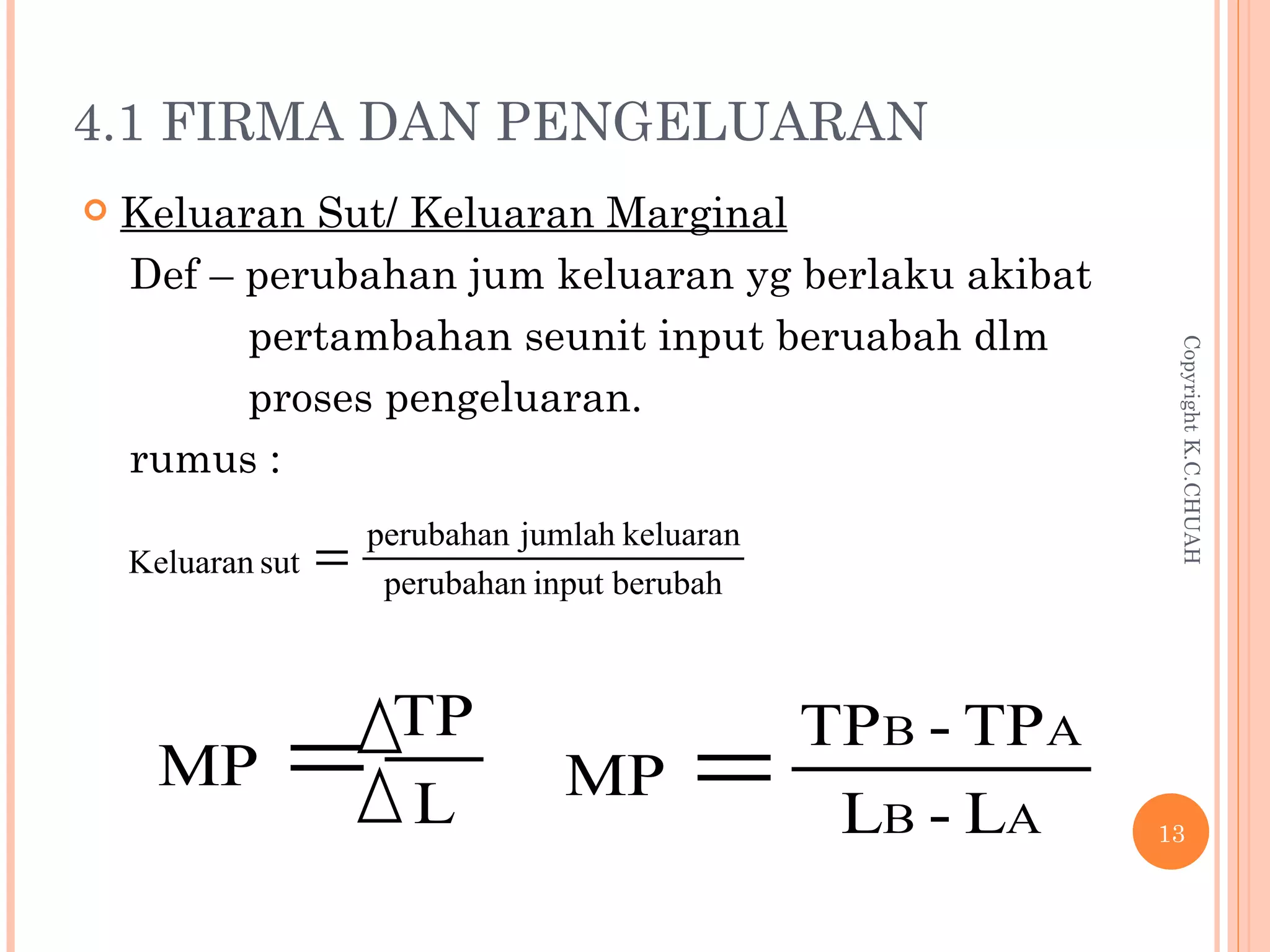 Ekonomi Asas Tingkatan 4 Unit 4 - Firma Sebagai Pengeluar | PPT