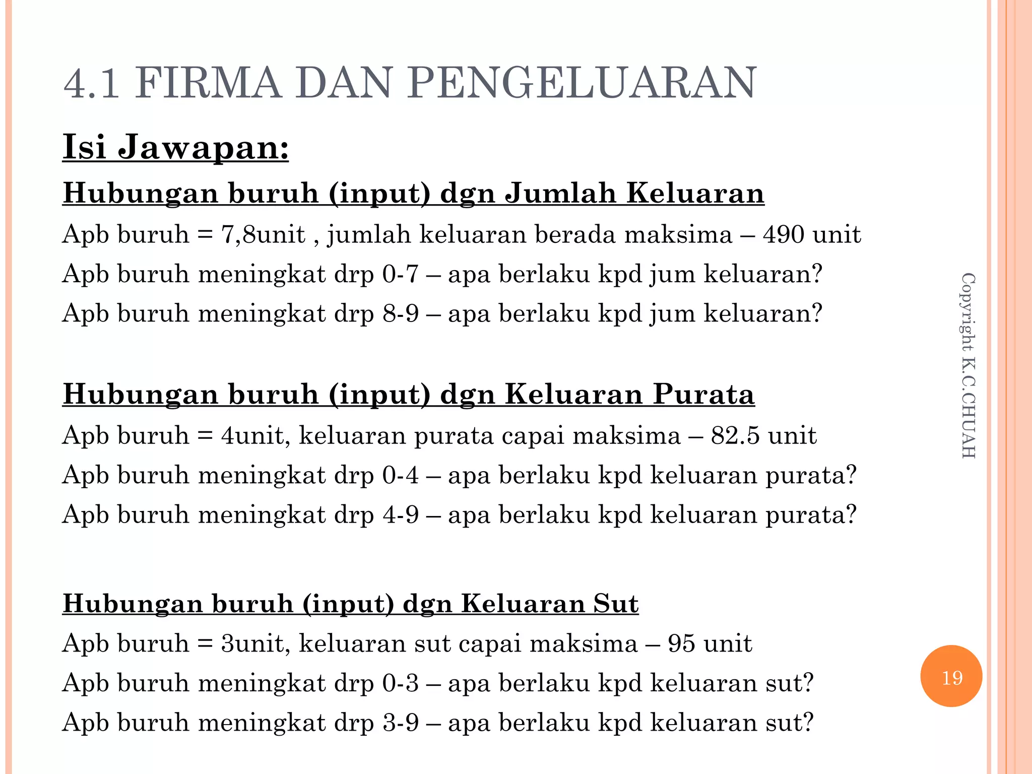 Ekonomi Asas Tingkatan 4 Unit 4 - Firma Sebagai Pengeluar | PPT