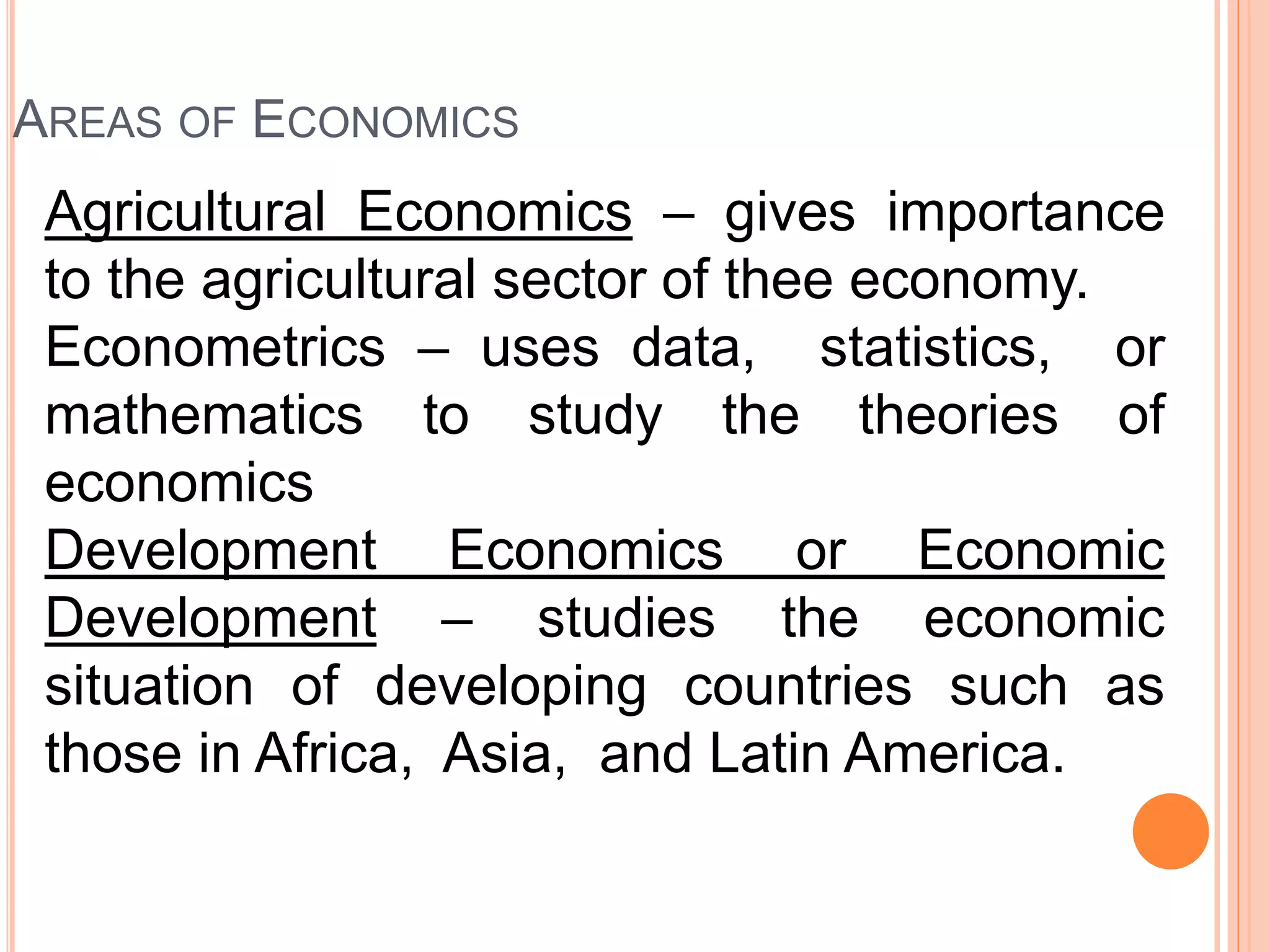 Ekonomics for Grade 9 Students | PPTX