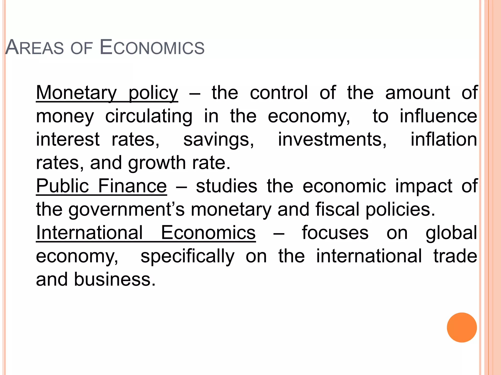 Ekonomics for Grade 9 Students | PPTX