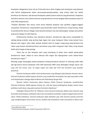 Ekonomi kerakyatan | PDF