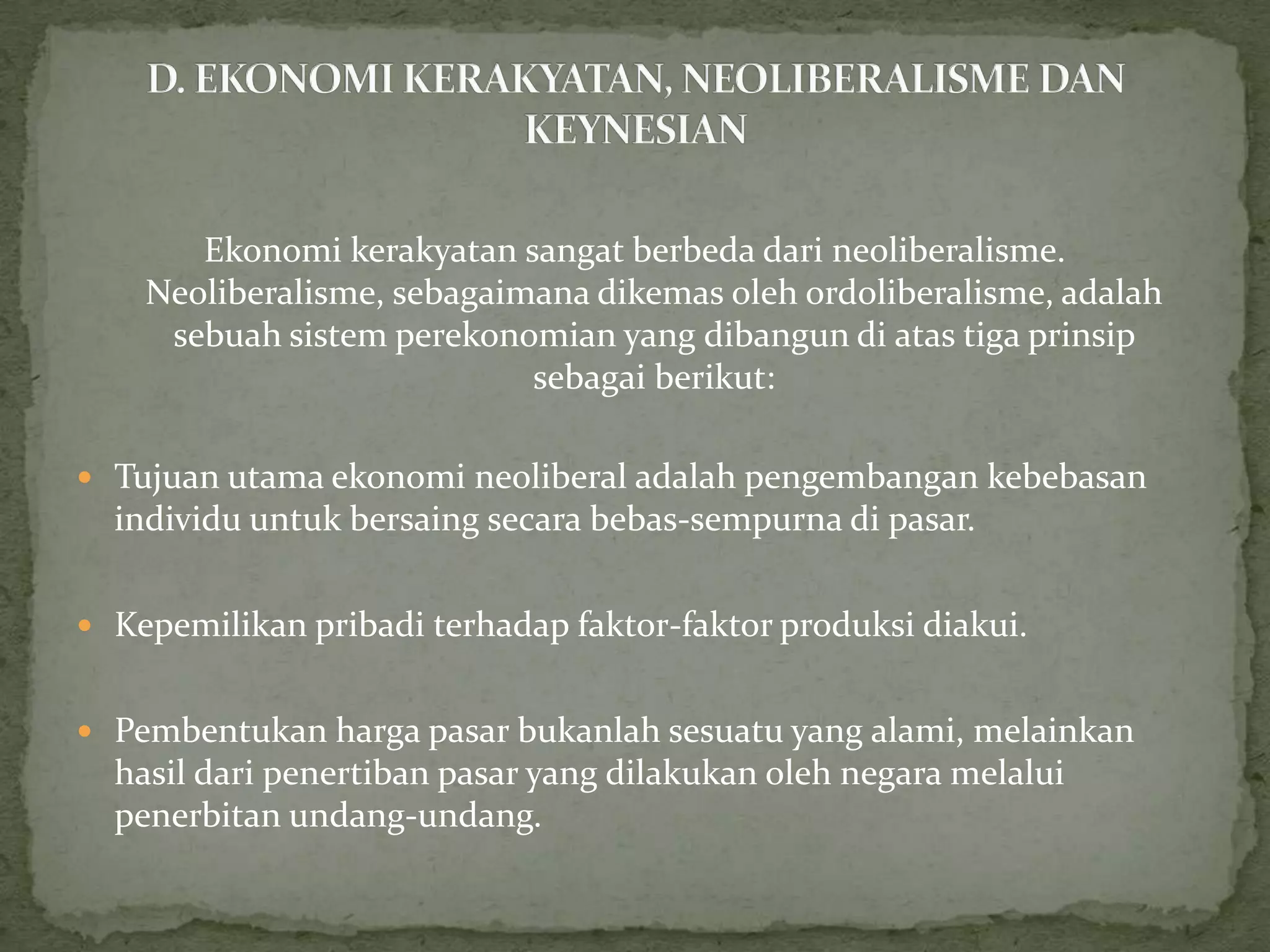 Ekonomi kerakyatan | PPTX
