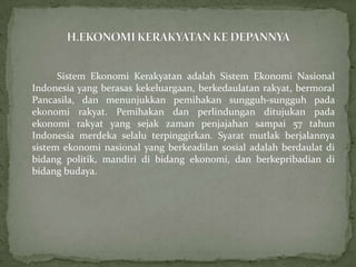 Ekonomi kerakyatan | PPTX