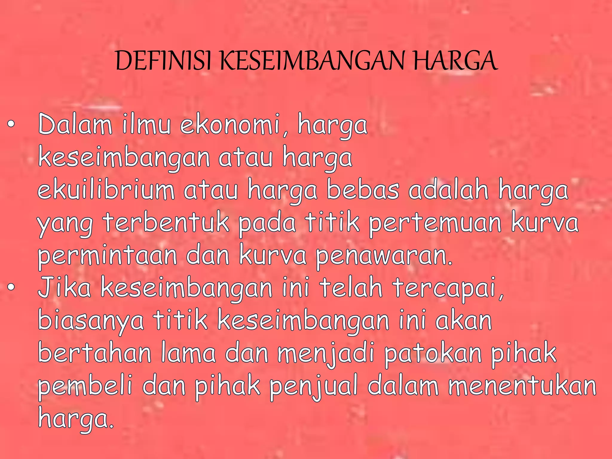 Ekonomi (keseimbangan harga) | PPTX