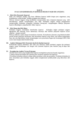 Ekonomi koperasi | PDF