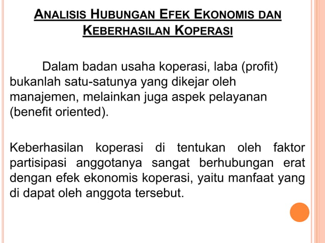 Ekonomi koperasi | PPTX