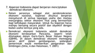 TUJUAN DAN FUNGSI DARI KOPERASI | PPTX