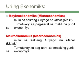 Ekonomiks | PPTX