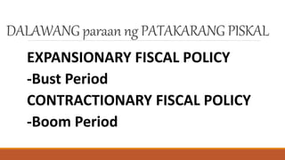 EKONOMIKS_-Patakarang-Piskal.pptx_Carmela | PPT