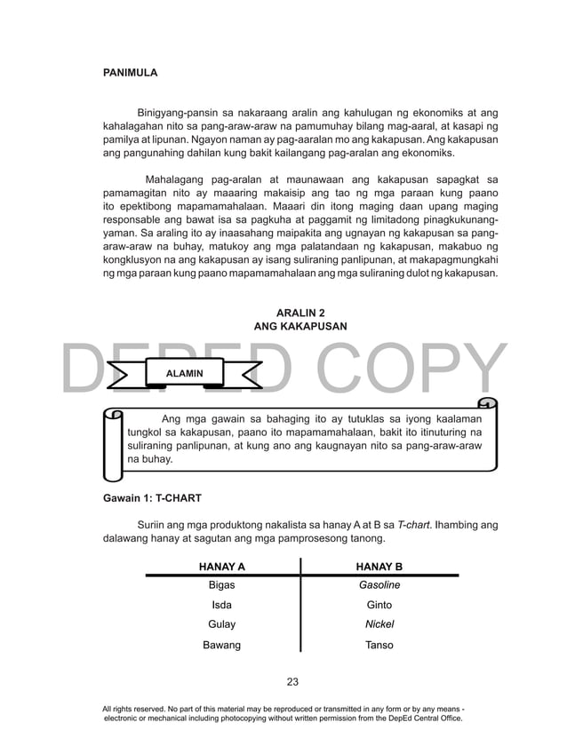 AP9_LM_Ekonomiks_Yunit 1 | PDF
