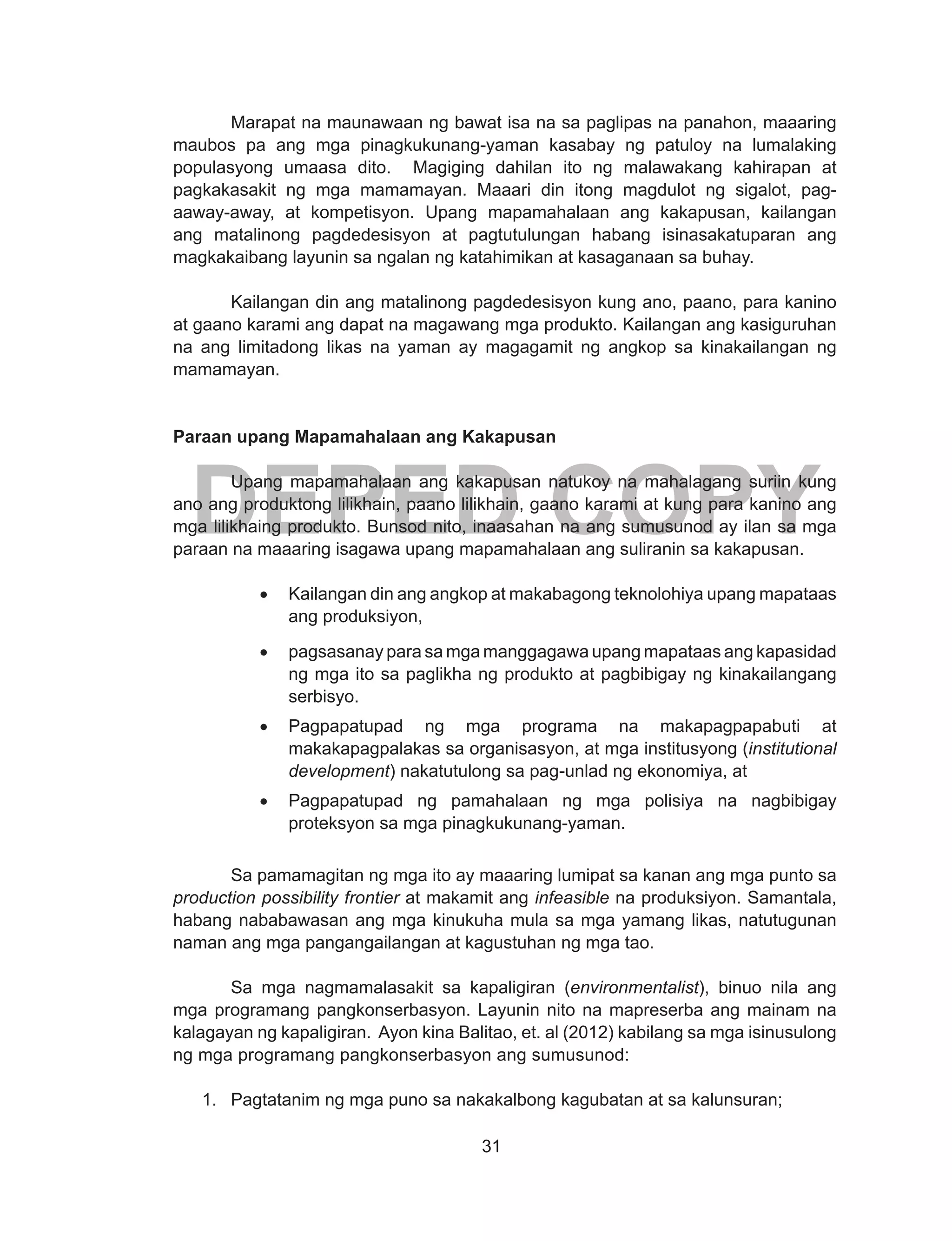 Ekonomiks Learning Module Yunit 1 | PDF