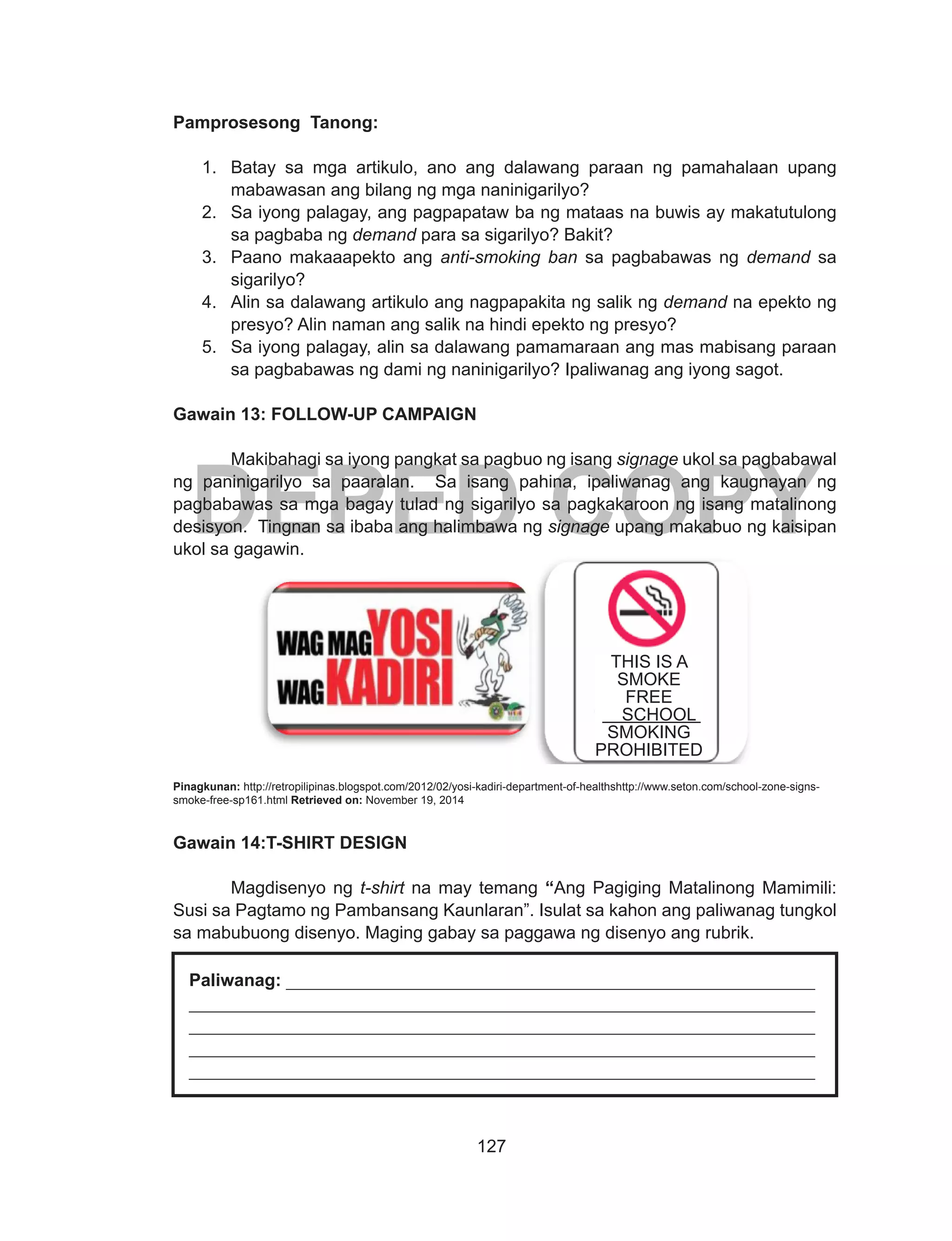 Ekonomiks Learning Module Yunit 2 | PDF