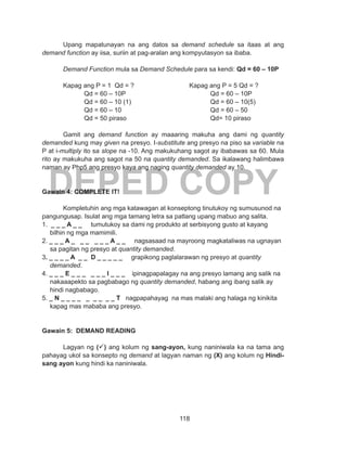 Ekonomiks Learning Module Yunit 2 | PDF