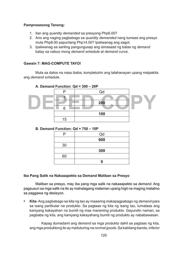 Ekonomiks Learning Module Yunit 2 | PDF