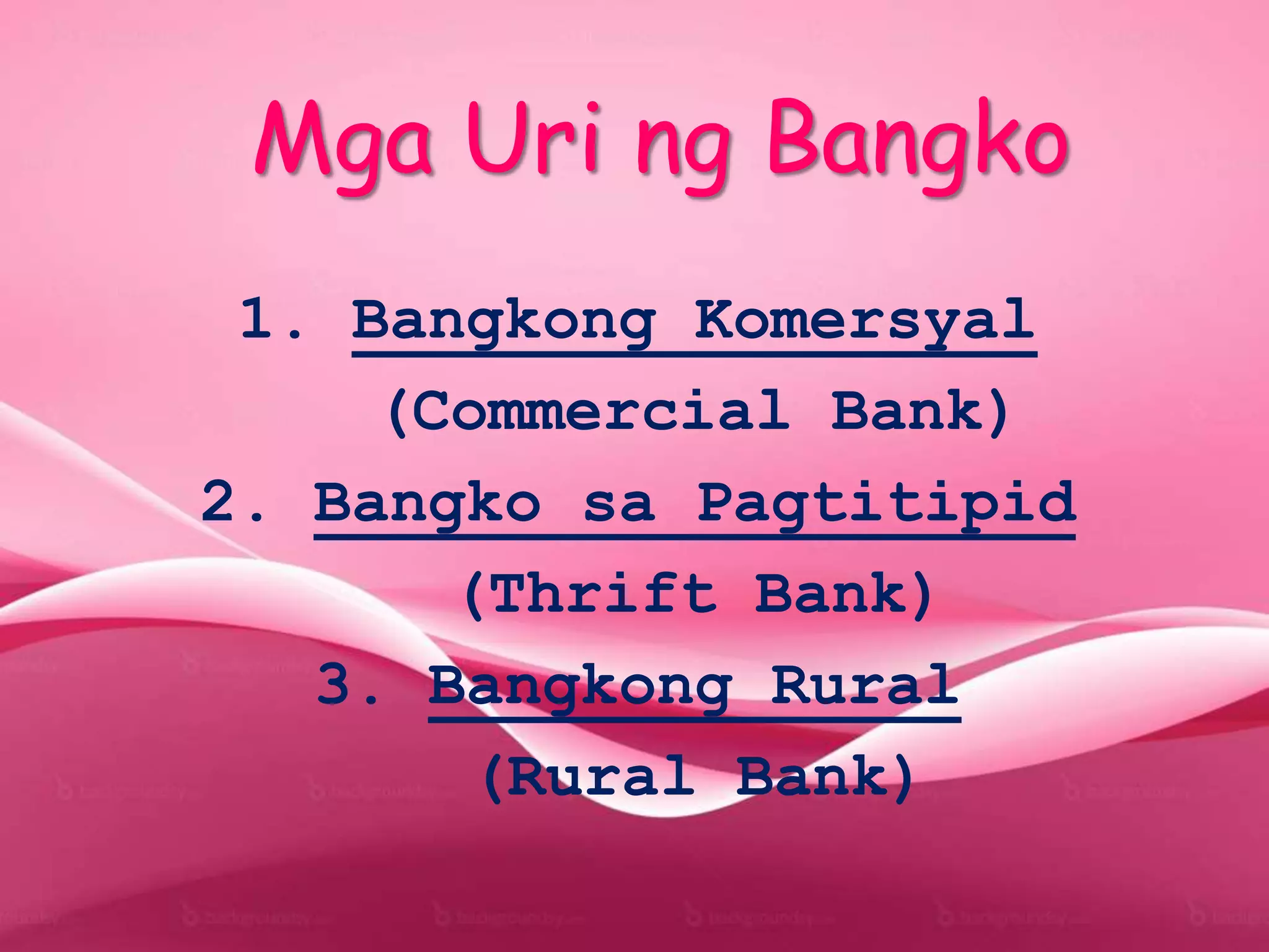 Institusyong Pinansyal: BANGKO | PPTX