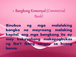 Institusyong Pinansyal: BANGKO | PPTX