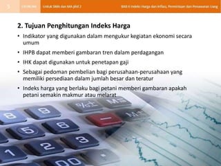 Bab 06 Indeks Harga & Inflasi (Kls XI) | PPTX