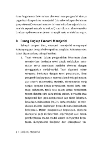 Ekonomi Manajerial | PDF