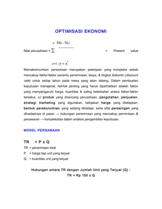 Ekonomi manajerial 2 | DOC
