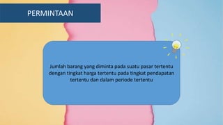 Ekonomi manajerial permintaan penawaran | PPTX