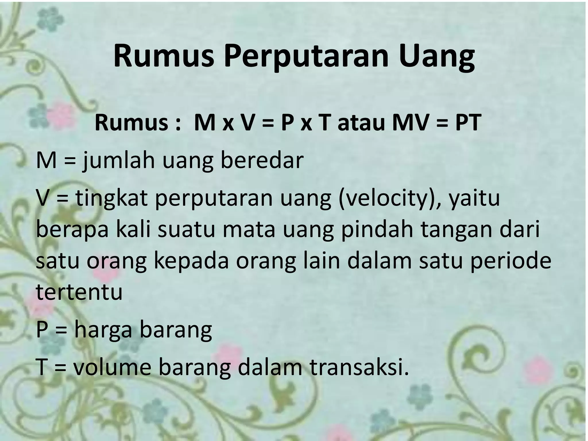 Uang (Penjelasan Lengkap) #by : m_nk | PPTX