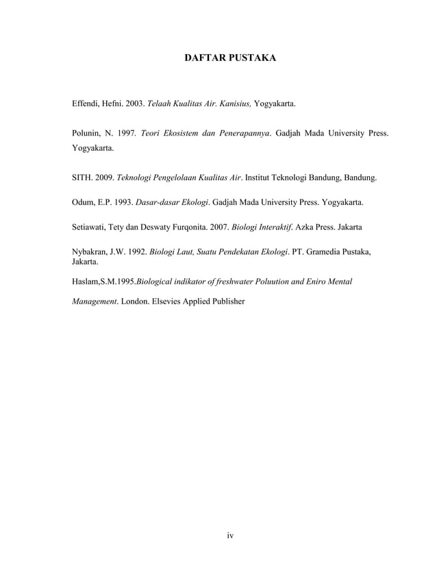 laporan praktikum Ekologi perairan di danau | DOCX