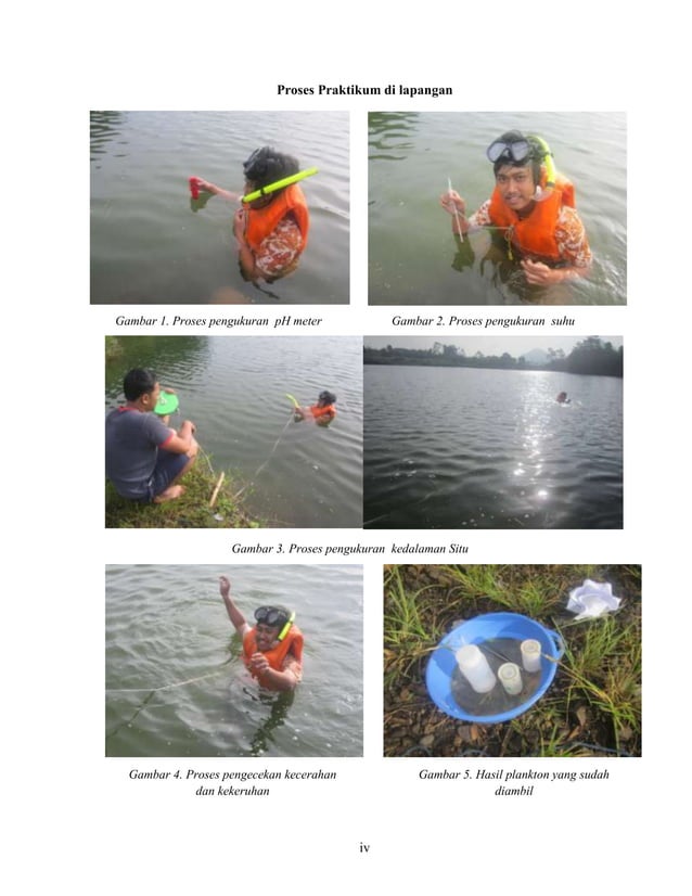 laporan praktikum Ekologi perairan di danau | DOCX