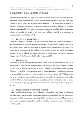 EKOPOIEZA MARSA – PRILOŽNOSTI IN OVIRE, KI JIH PREDSTAVLJA INŽENIRING NOVEGA EKOSISTEMA IZ ...