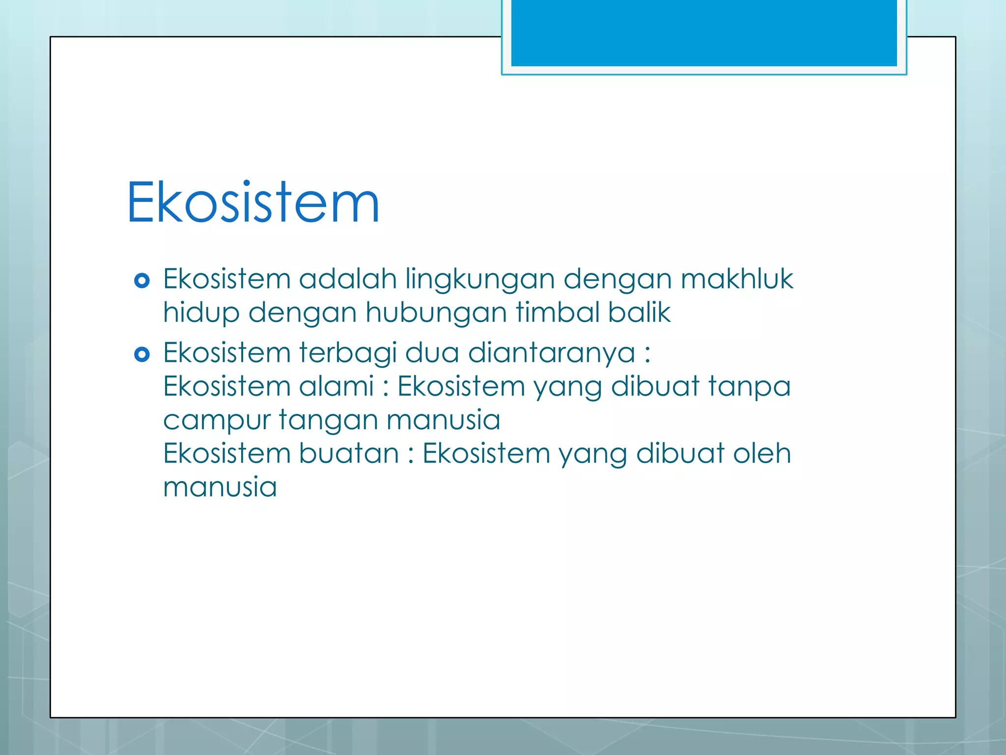 Ekosistem | PPT